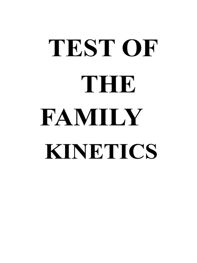 Kinetic Family Test Manual | PDF | Sibling | Jealousy