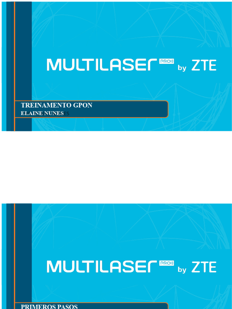 Multilaser PRO de ZTE - CONFIGURACIÓN OLT | PDF | Dirección IP ...