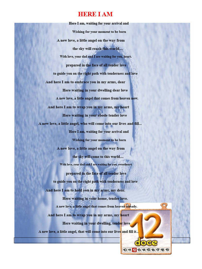 Here I am | PDF