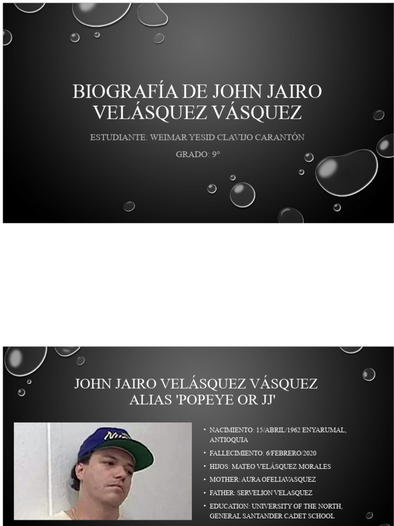 Biography of John Jairo Velásquez Vásquez | PDF