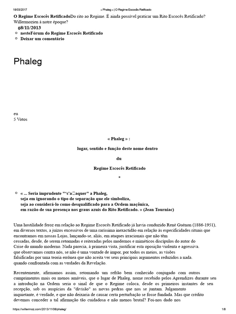 Phaleg e o Regime Escocês Retificado | PDF | Abraão | Sara