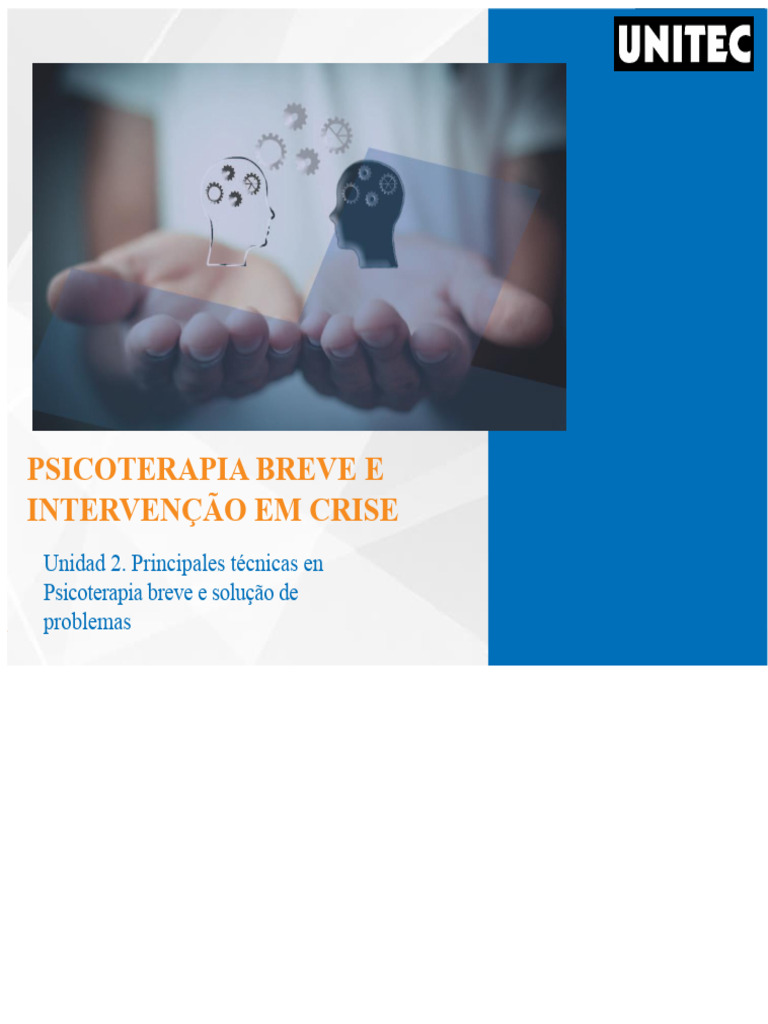Técnicas em Psicoterapia Breve e Crise | PDF | Psicoterapia | Conceitos ...