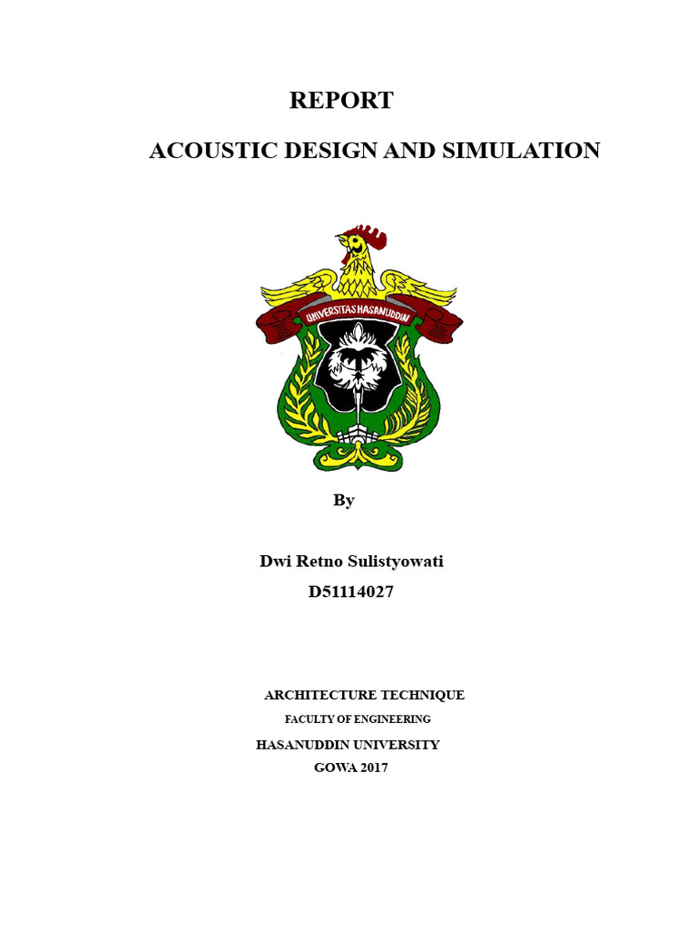 Acoustic Design Report for Residential Layout | PDF | Wall | Sound