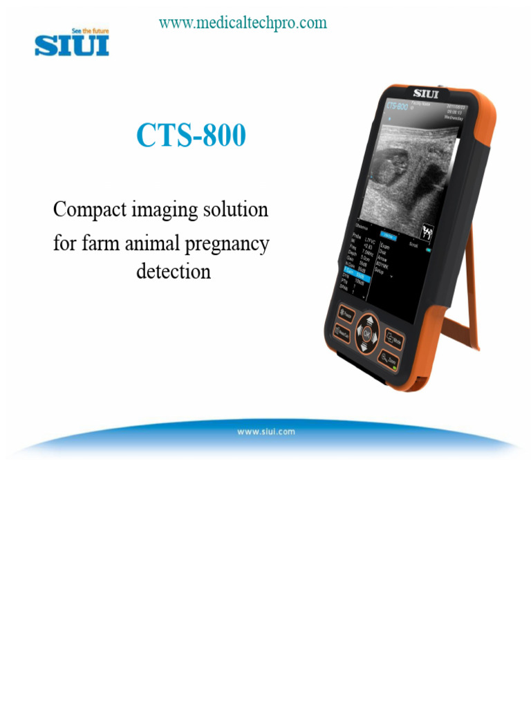 Compact Veterinary Ultrasound CTS-800 | PDF | Ultrasound | Pregnancy