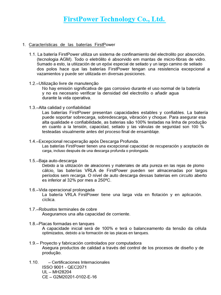 Manual Batería Pdf Cargador De Batería Células Galvánicas
