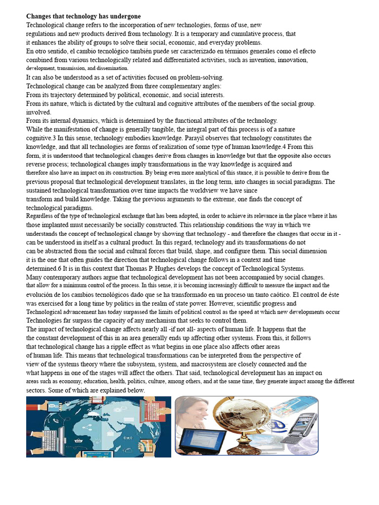 Understanding Technological Change Dynamics | PDF | Knowledge | Concept