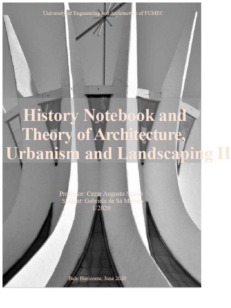 Notebook of History and Theory of Architecture | PDF