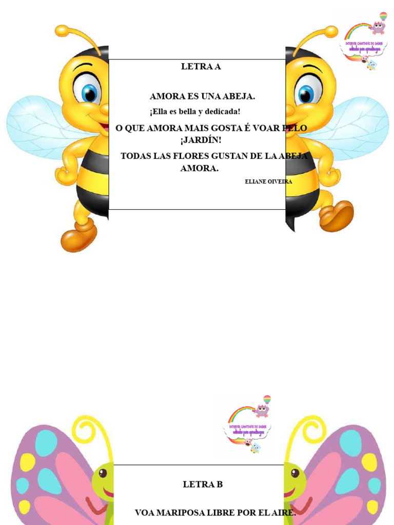 Letras del abecedario en rimas infantiles | PDF