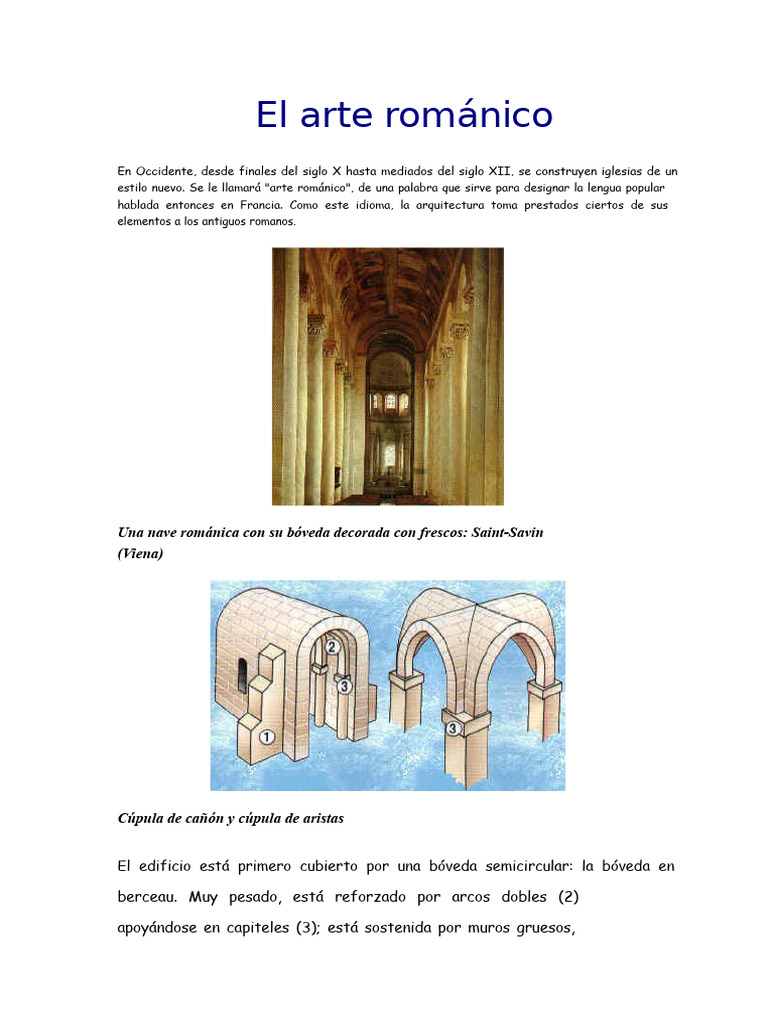 Arte Románico, Arte Gótico | PDF