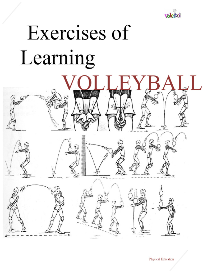 Volleyball Learning Exercises Guide | PDF | Volleyball | Athletic Sports