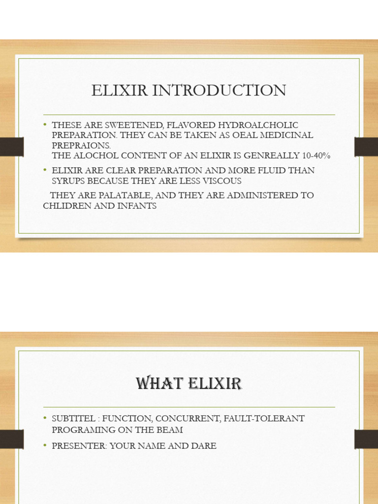 Elixir Introduction | PDF