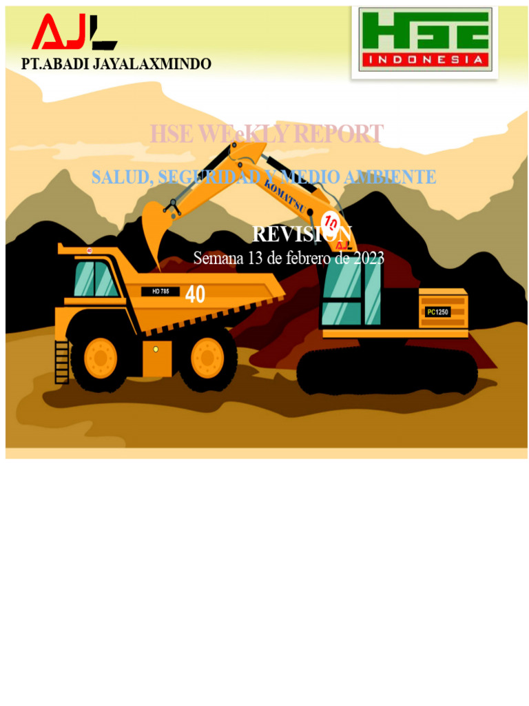 INFORME SEMANAL DE HSE Febrero Semana 13 | PDF