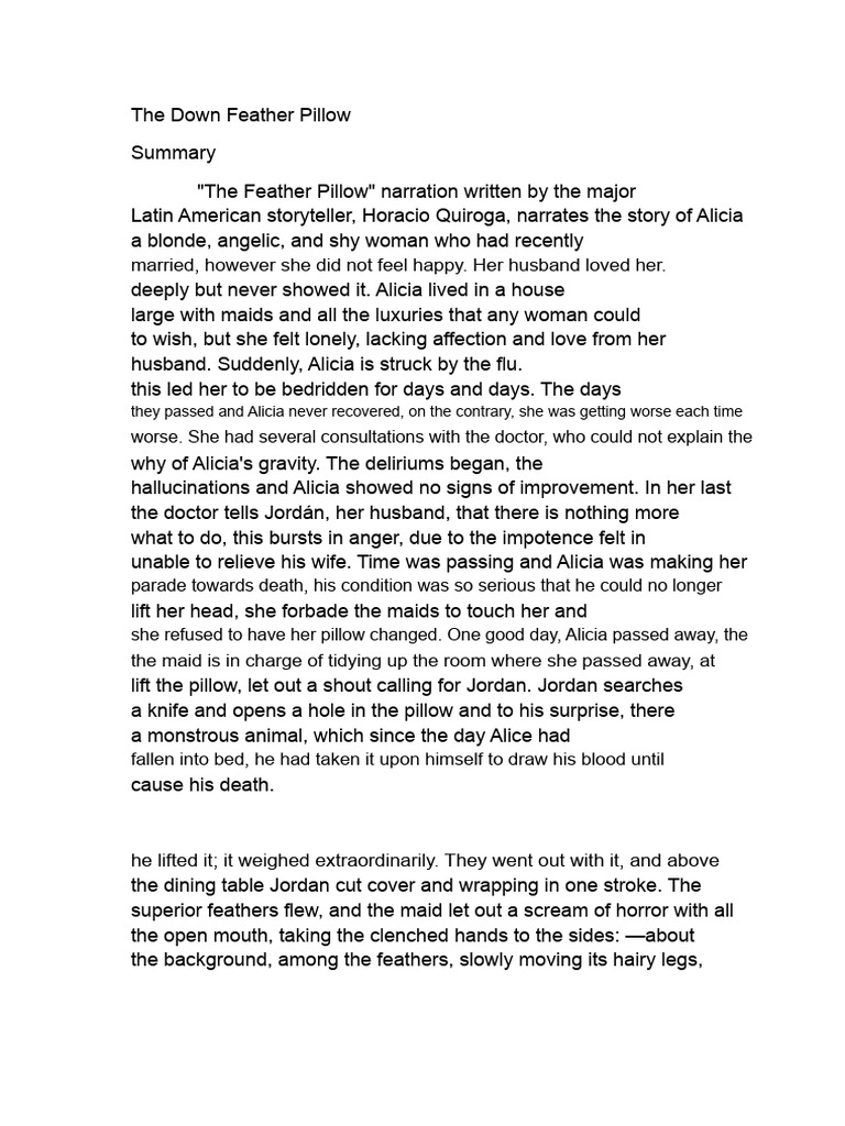 The Feather Pillow | PDF