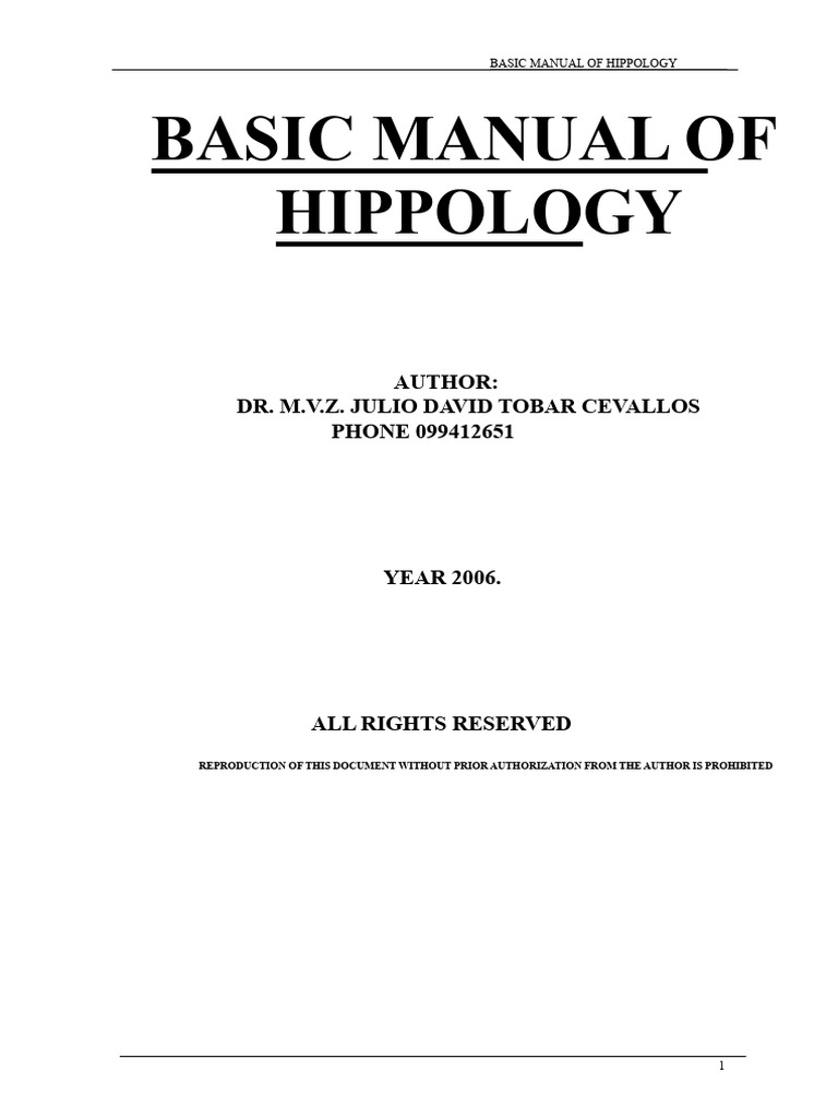Essential Guide to Hippology Basics | PDF | Horses | Donkey