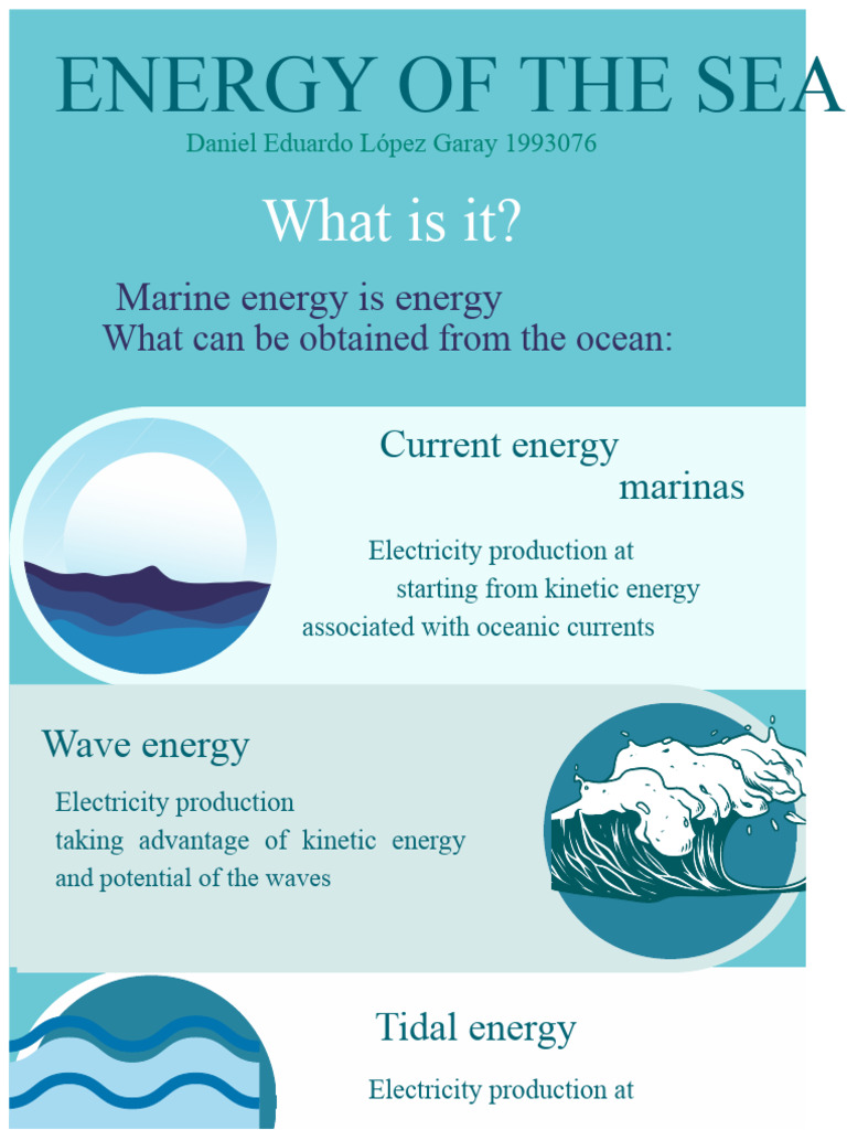 Infographic Energy of The Sea | PDF