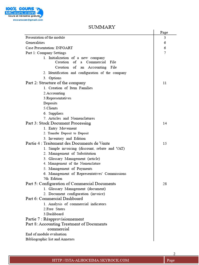 Commercial Management with SAGE 100 | PDF | Invoice | Value Added Tax