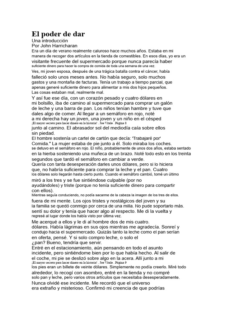 El Poder de Dar | PDF