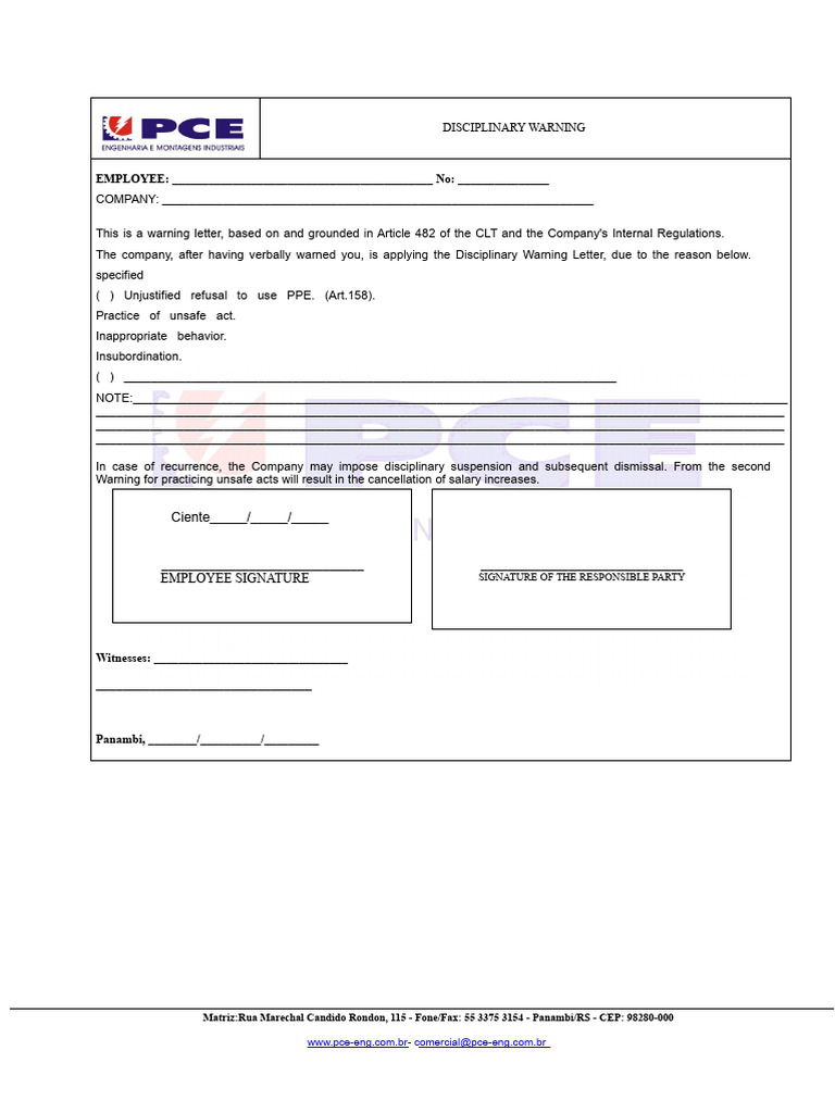 Warning Unsafe Act | PDF