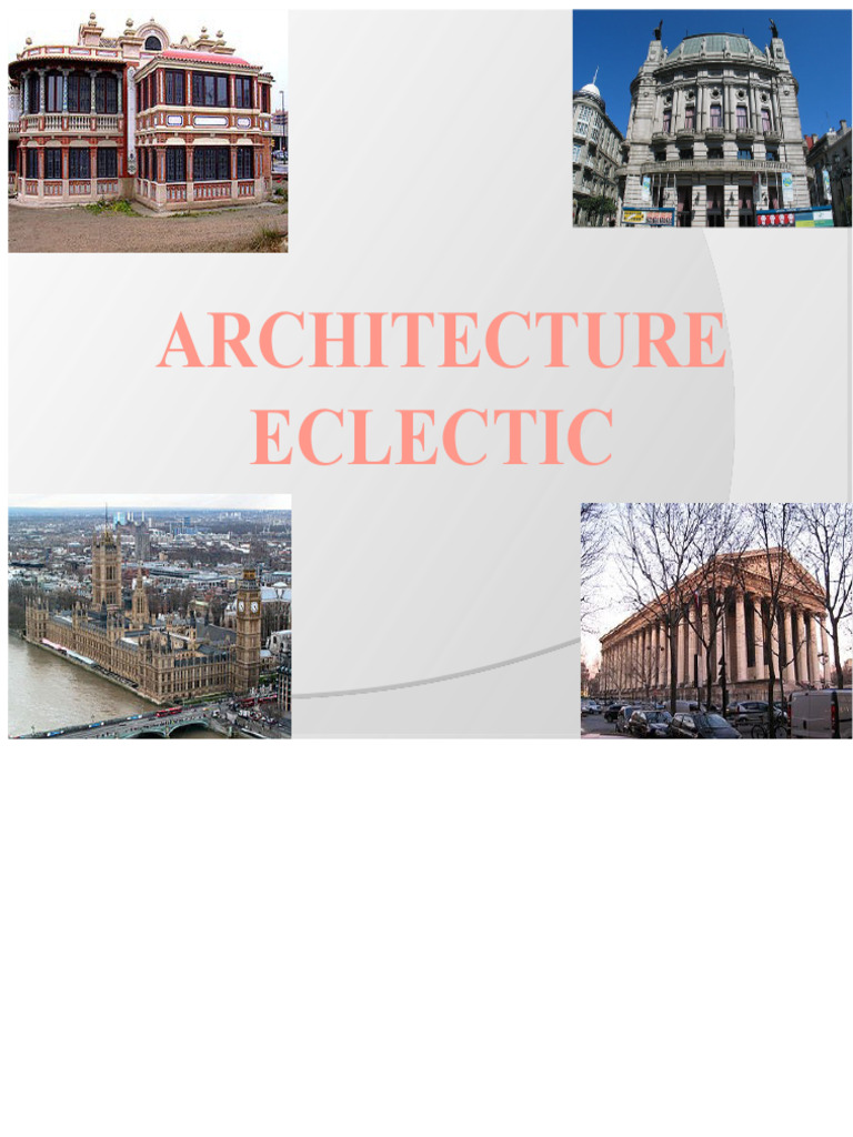 Eclectic Architecture | PDF