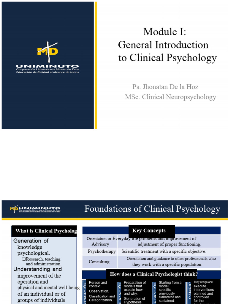 Introduction to Clinical Psychology Basics | PDF | Clinical Psychology ...