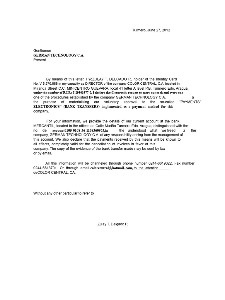 Client Transfer Letter | PDF