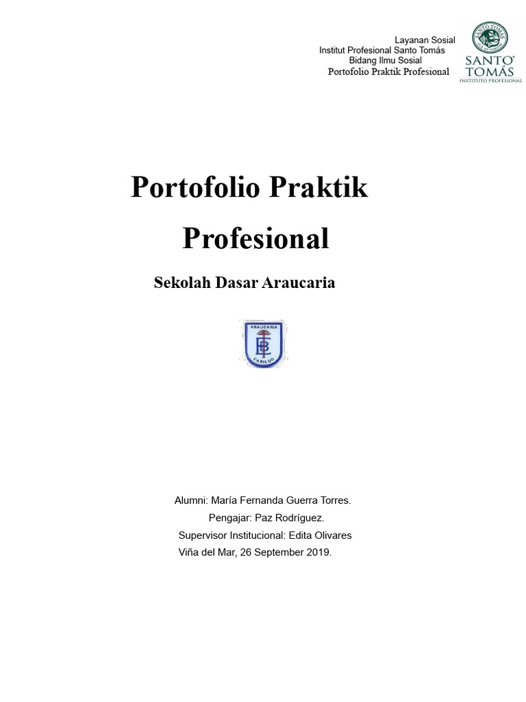 Portofolio Praktik Profesional Mª Fernanda Guerra | PDF