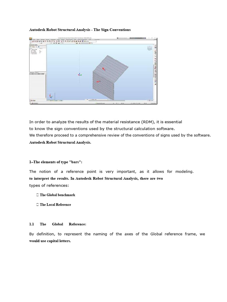 Sign conventions - Bars | PDF | Bending | Beam (Structure)