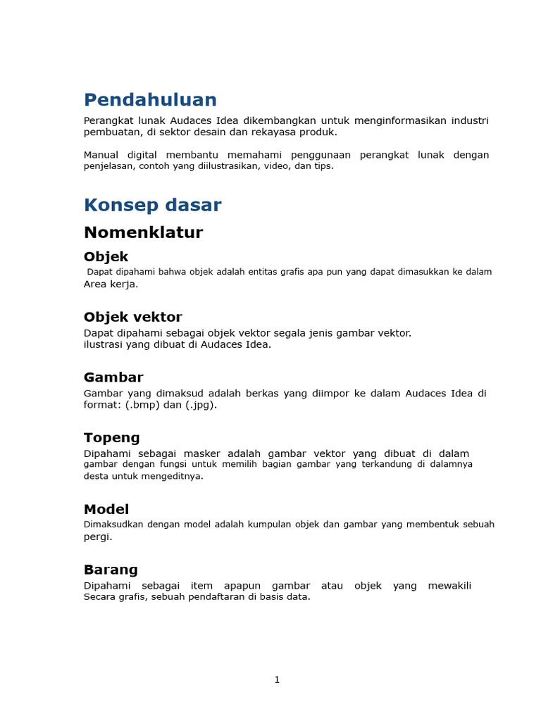 Panduan Lengkap Audaces Idea | PDF