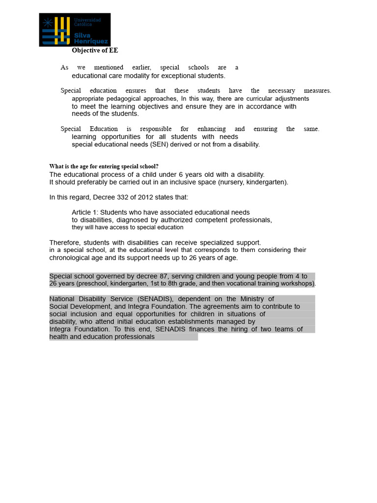 Special Education for Exceptional Students | PDF | Special Education ...