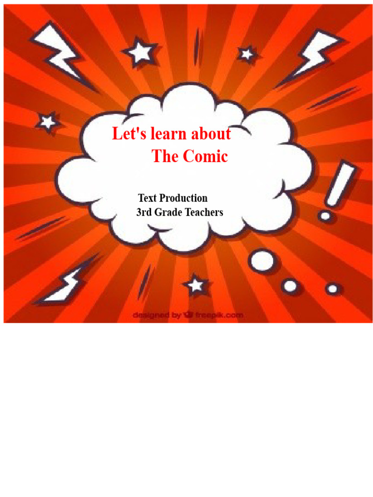 Presentation of The Comic 3rd Grade | PDF | Comics | Human Communication