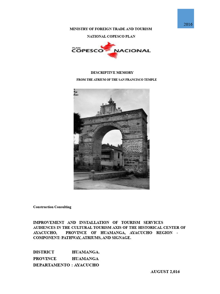 Descriptive Memo San Francisco 2016 | PDF