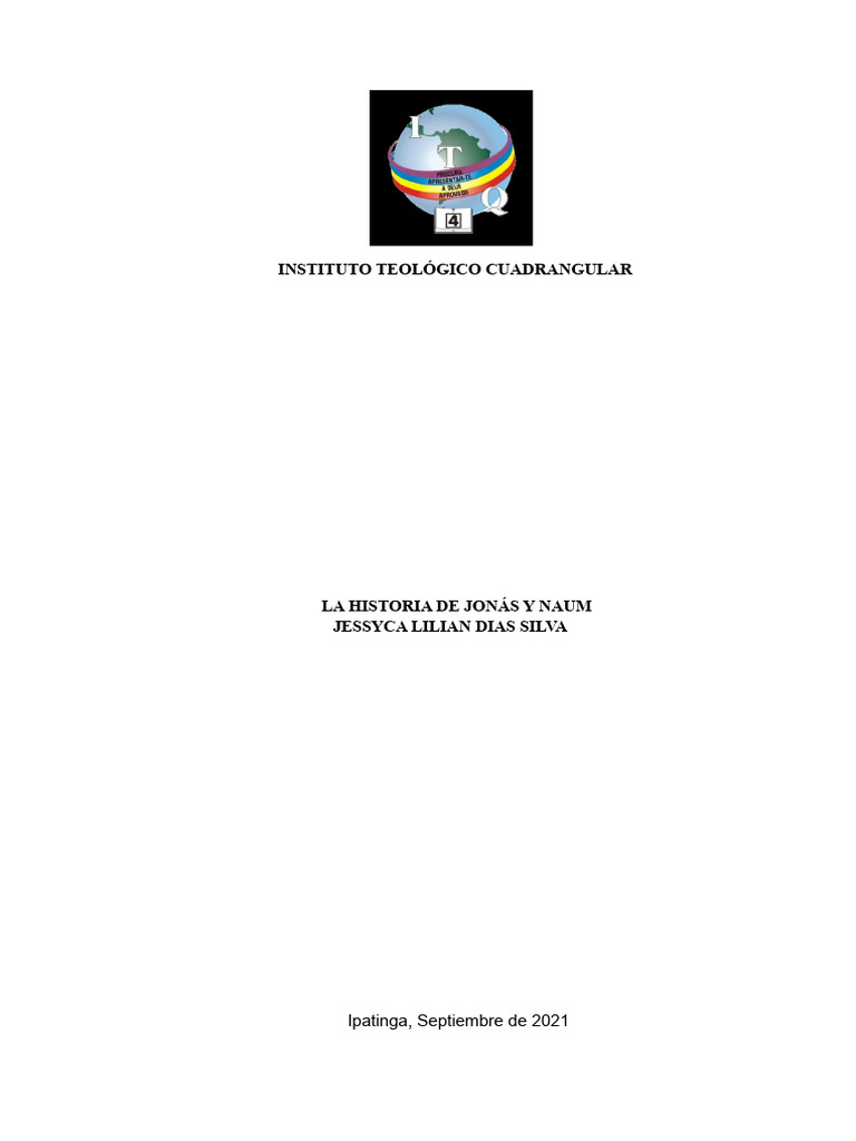 Biografía de Jonas y Naún - Hermenéutica | PDF | Jonás | Creencia ...