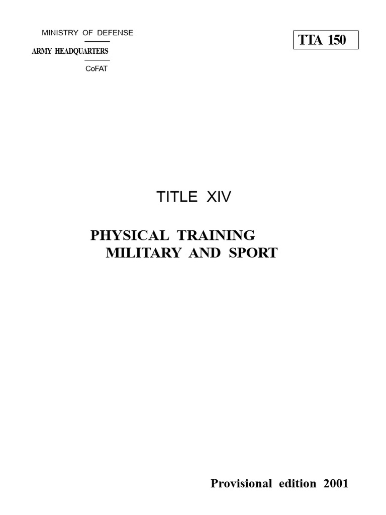 Military and Sports Physical Training | PDF