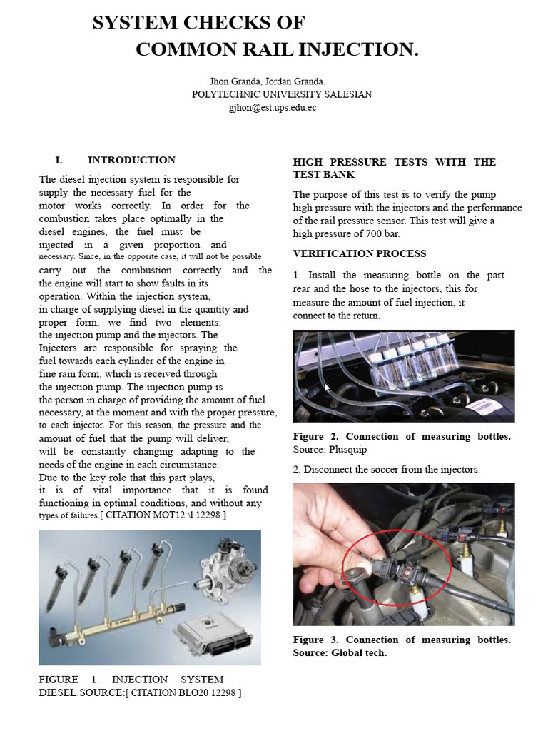 INJECTION PUMP CHECKS | PDF | Fuel Injection | Diesel Engine