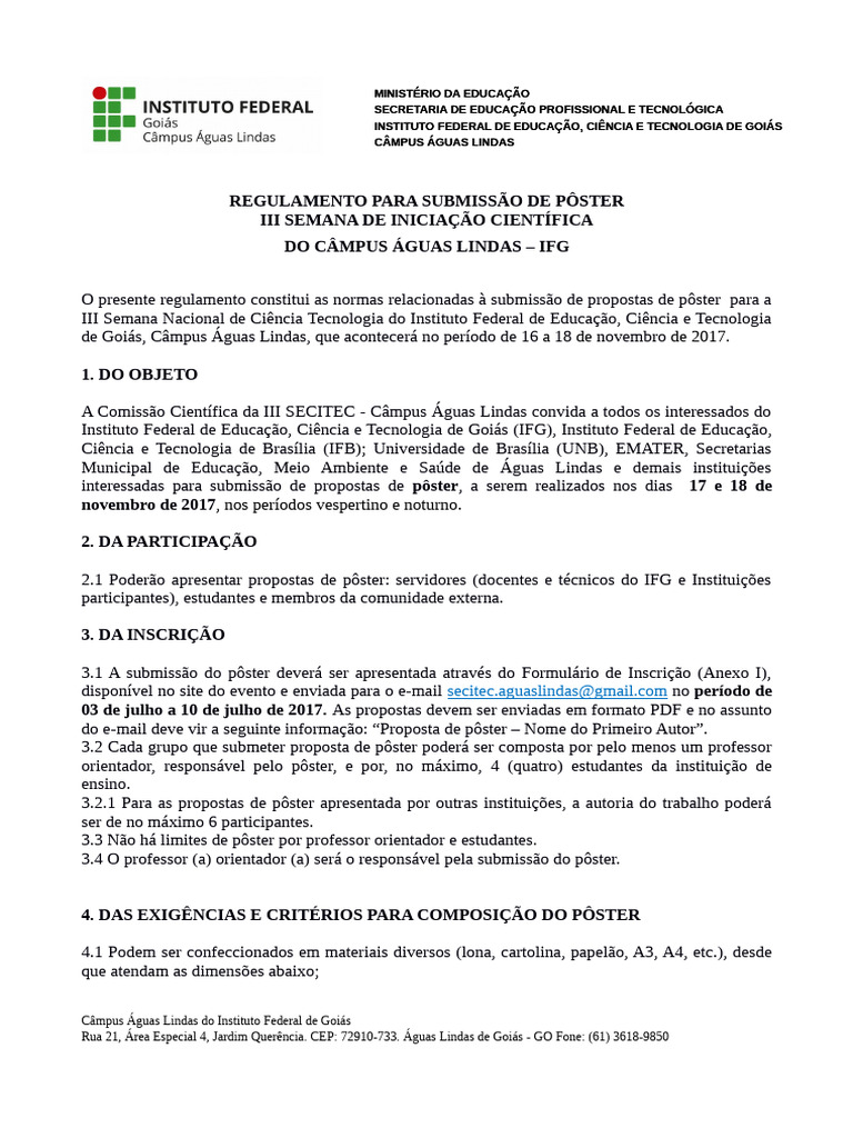 Edital Posters III Secitec | PDF | Science