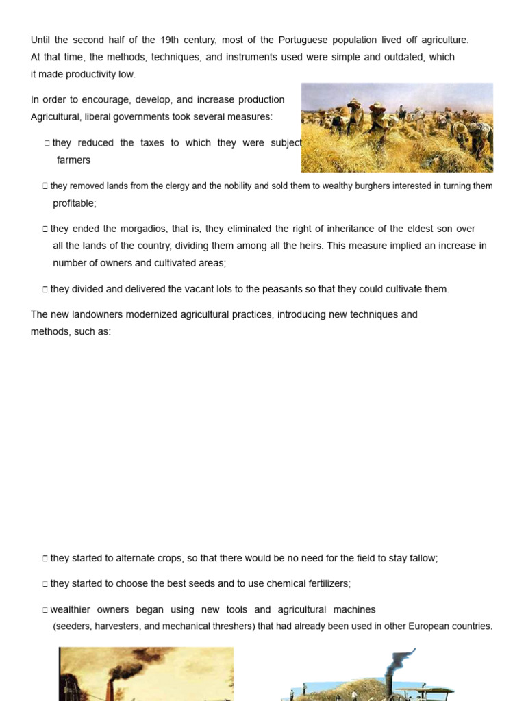 Agricultural Reforms in 19th Century Portugal | PDF