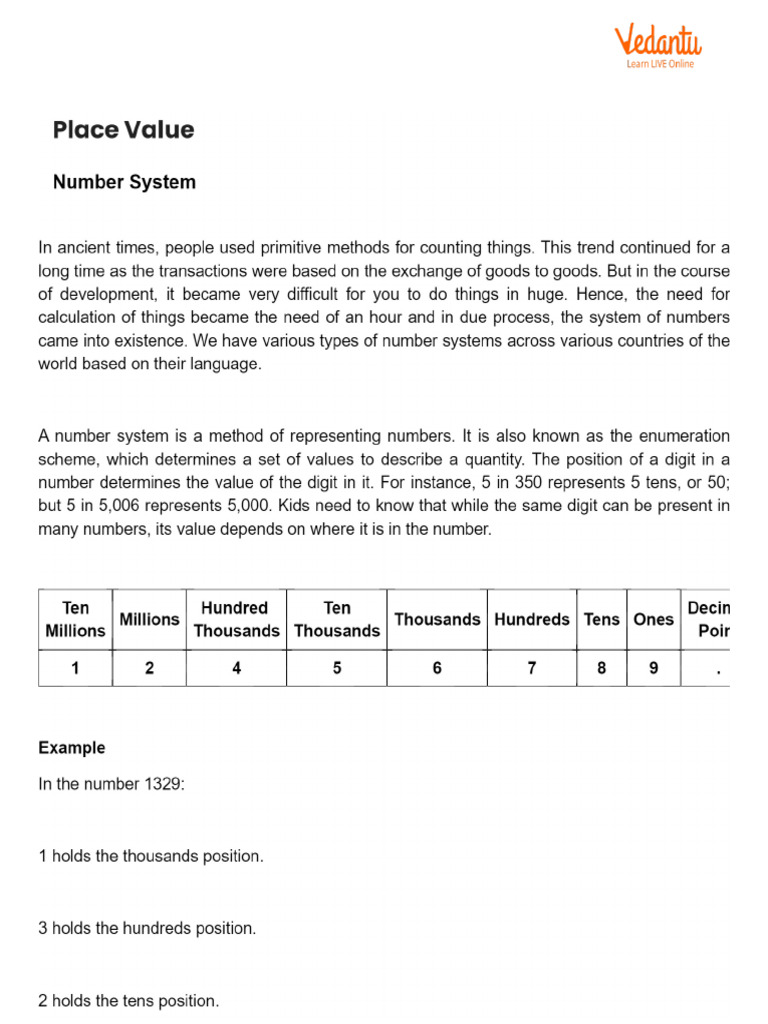 Place Value | PDF
