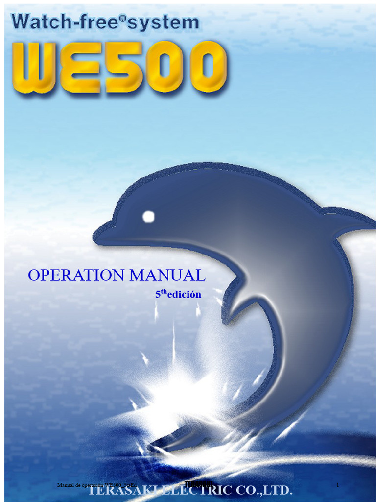Manual de Operación WE500 - 5ta Edición | PDF | Rojo | Color