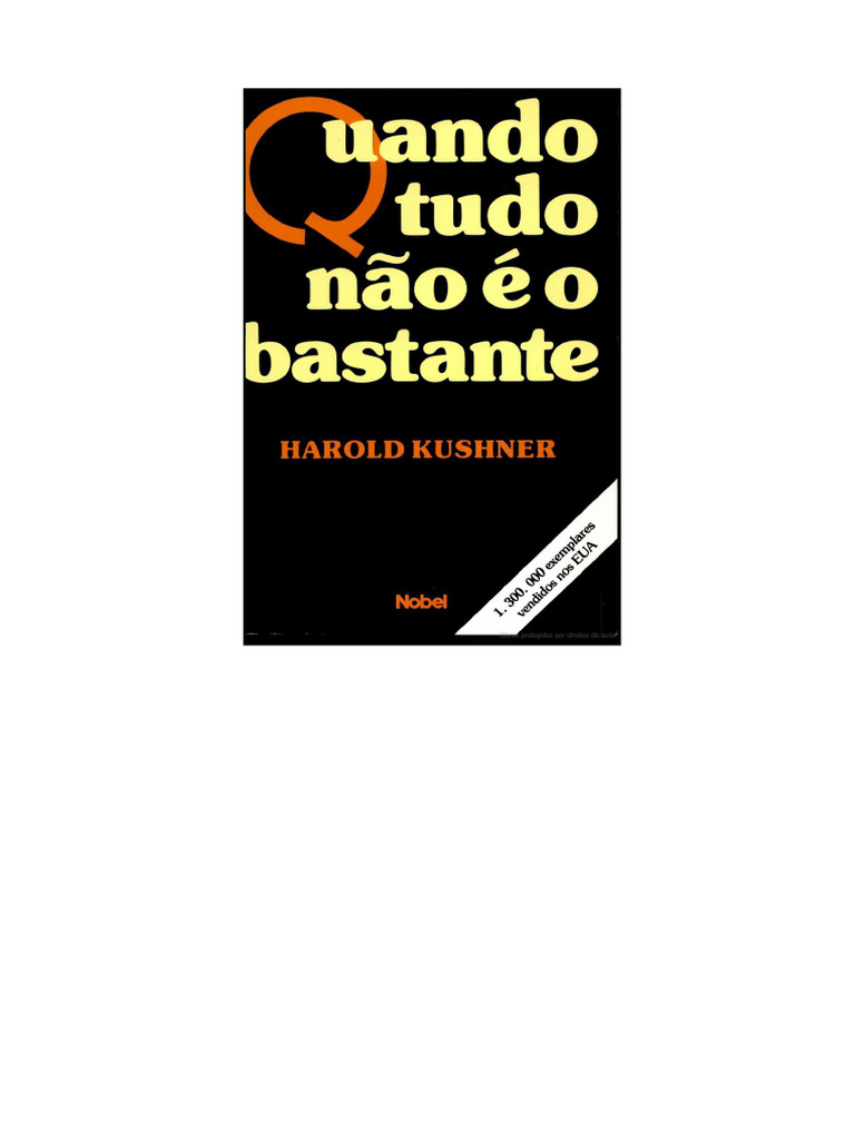 Harold Kushner - Kiedy Wszystko Nie Jest Wystarczające | PDF