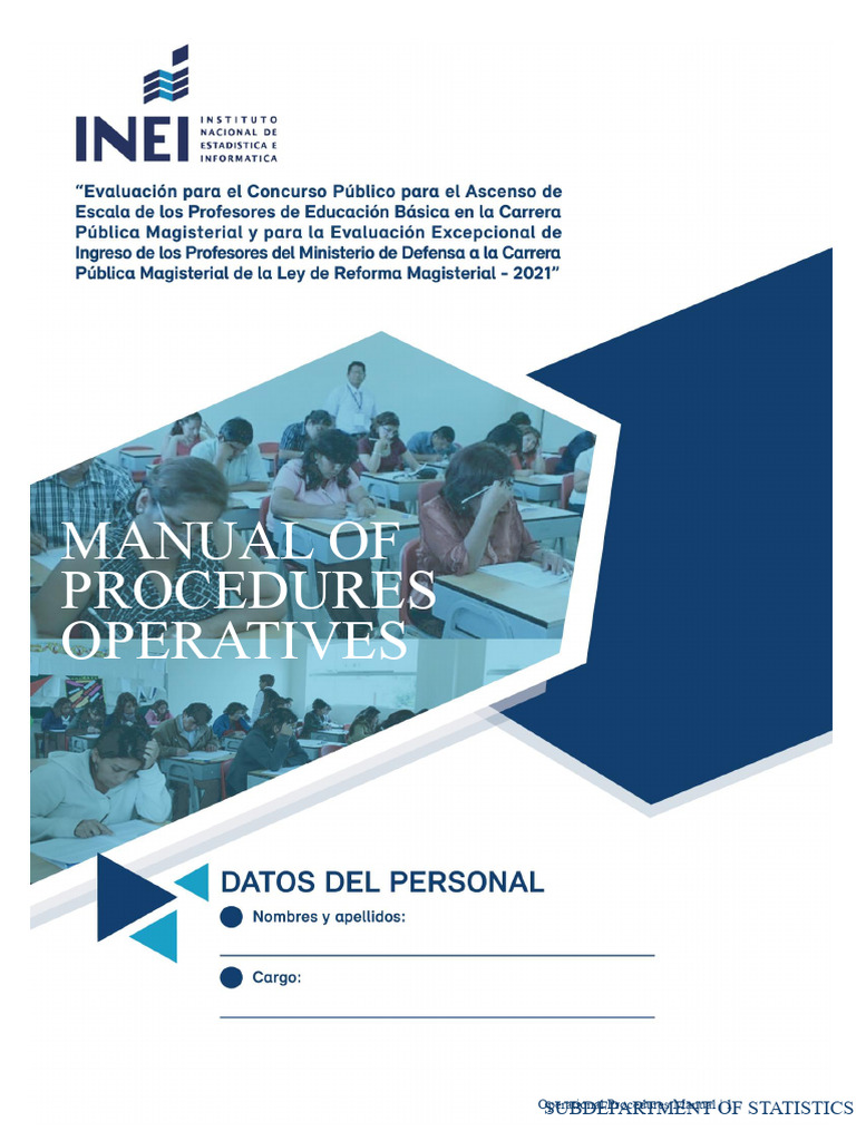 Operational Procedures Manual EDA 2021. | PDF | Regulatory Compliance ...