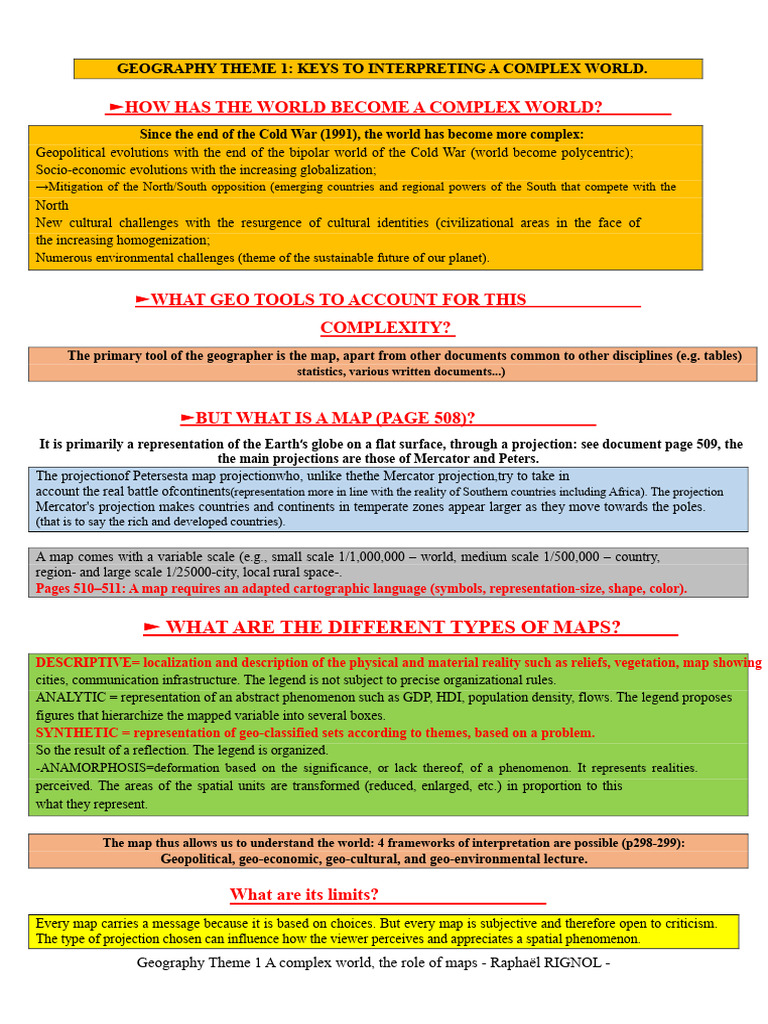 the-different-types-of-maps-in-geography-4 | PDF | Map | Geography
