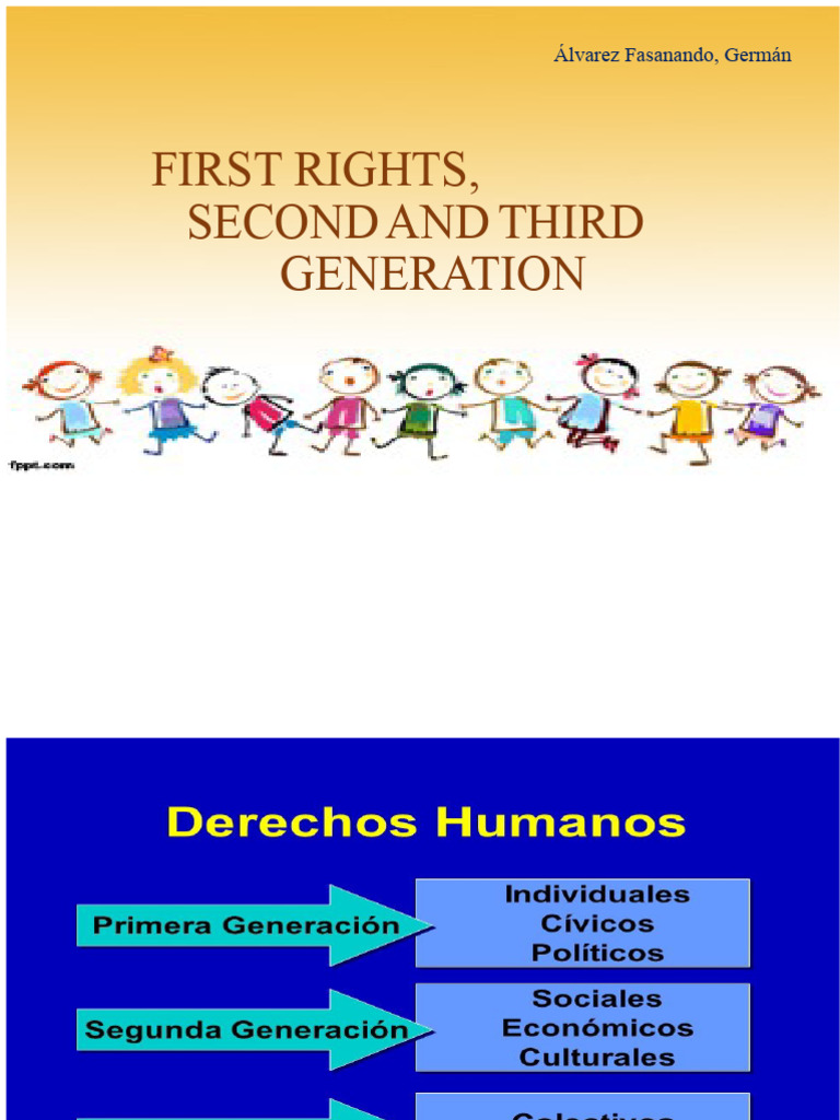 First, Second, and Third Generation Rights | PDF