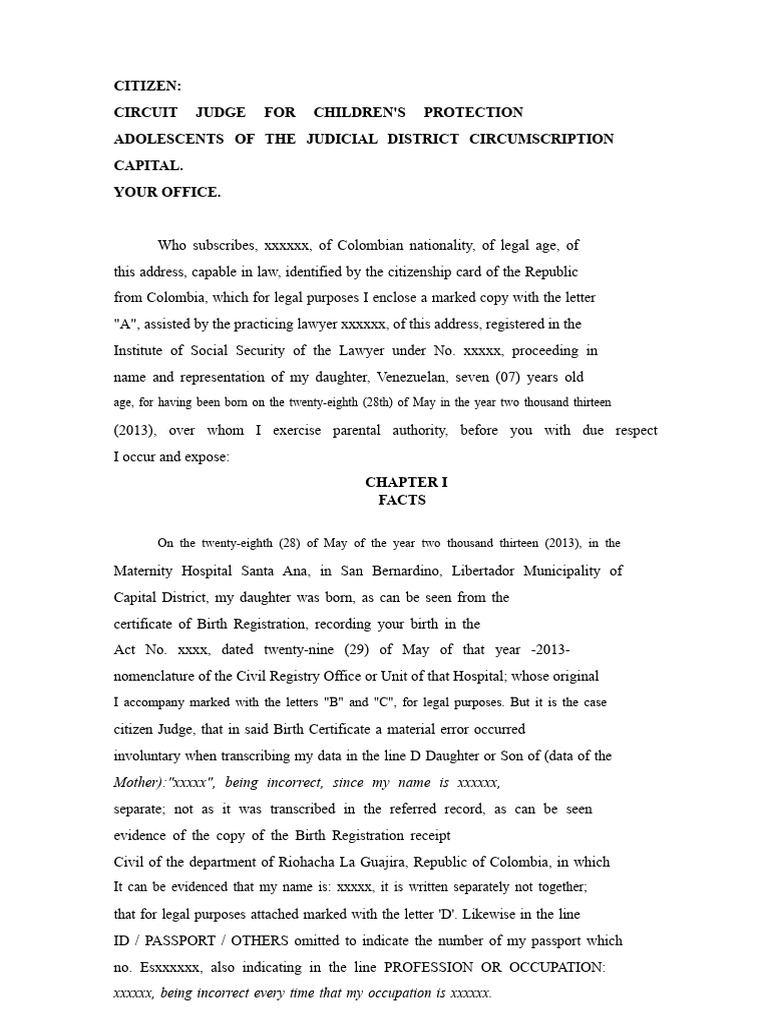 RECTIFICATION OF LOPNNA ENTRY PDF | PDF | Birth Certificate | Justice