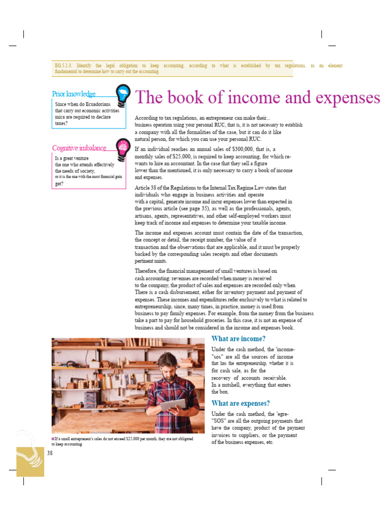 Accounting Obligations for Entrepreneurs | PDF | Expense | Taxes
