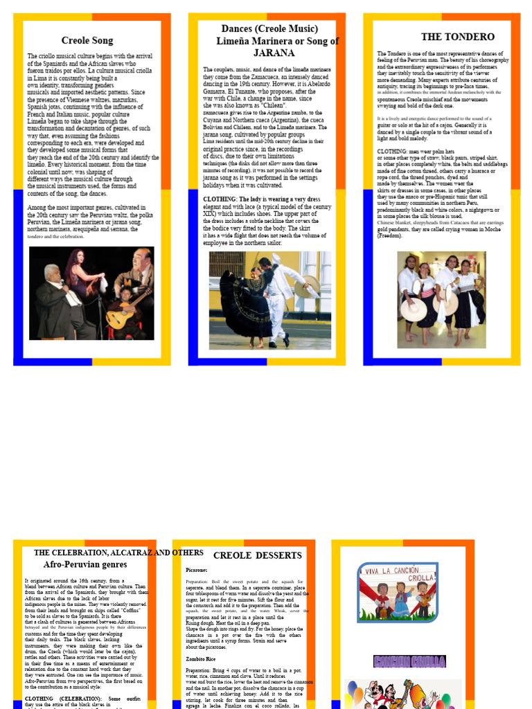 Triptych Creole Song | PDF