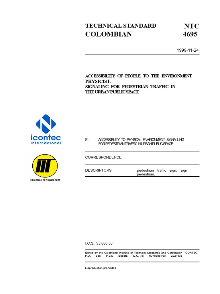 NTC 4695 | PDF | Traffic | Accessibility