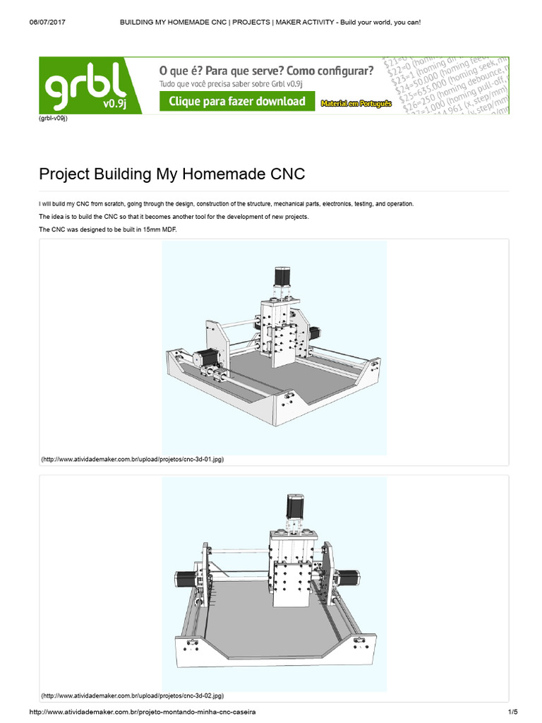 Building My Homemade CNC _ Projects _ Maker Activity - Build Your World ...