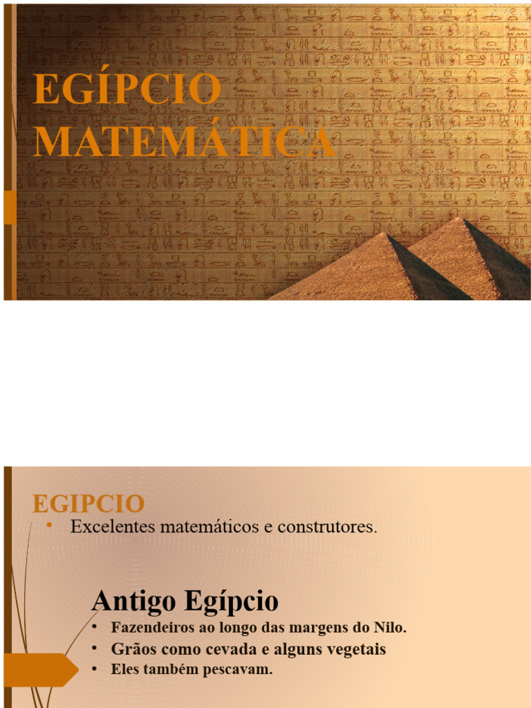 Matemática do Antigo Egito | PDF | Antigo Egito | Aritmética