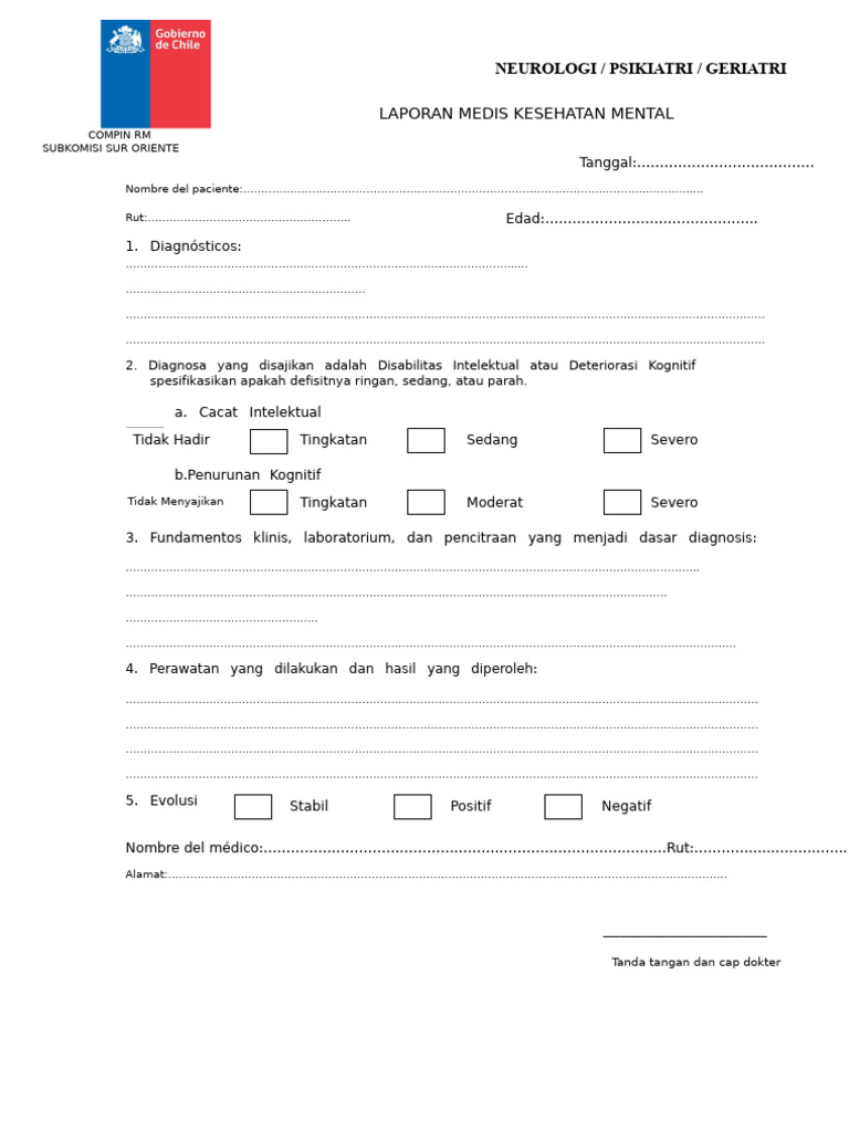 Laporan Kesehatan Mental | PDF