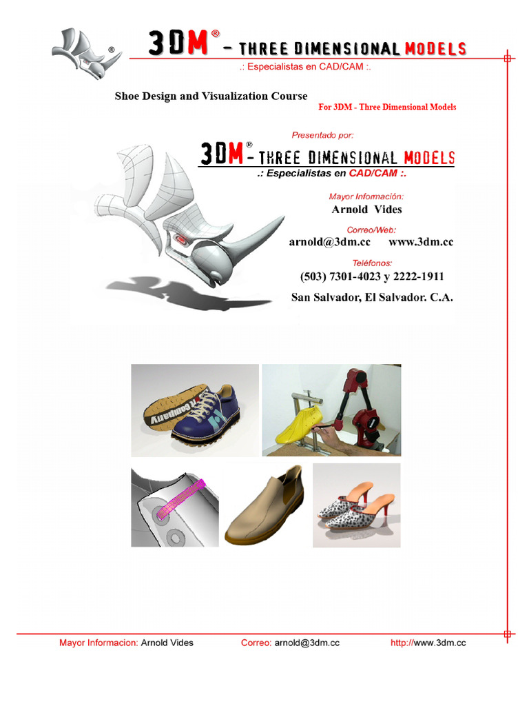 3D Shoe Design and Visualization Course | PDF | Shoe | 3 D Modeling